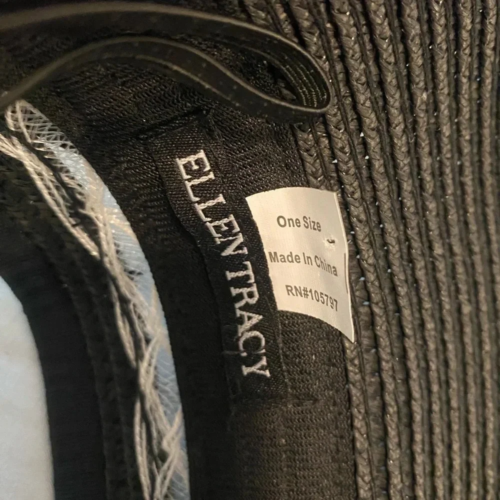 Ellen Tracy | Accessories | Ellen Tracy Velcro Black Floppy Beach ...